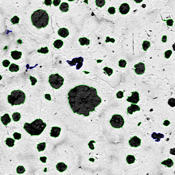 Nodularitäts- und Ferrit-Perlit-Analyse – Clemex